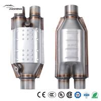 China Universal Oval Catalytic Converter 2 Inch 2.5 Inch Inlet Outlet 409 Stainless Steel for Automotive Exhaust System for sale
