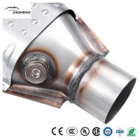China Universal Oval Catalytic Converter 2 Inch 2.5 Inch Inlet Outlet 409 Stainless Steel for Automotive Exhaust System for sale
