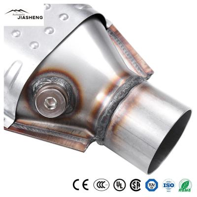 China Universal Oval Catalytic Converter 2 Inch 2.5 Inch 409 Stainless Steel for Automotive Exhaust System for sale