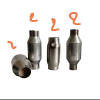 China Universal Oval Catalytic Converter 409 Stainless Steel for Petrol Engines Euro 5 for sale