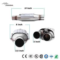 China Universal Oval Euro 1 Catalyst Carrier Assembly 2 Inch 2.5 Inch Auto Catalytic Converter for sale