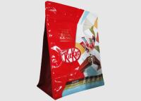 China Large Capacity Flat Bottom Stand Up Pouch With Resealable Zipper for sale