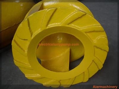 China Wear Resistant Centrifugal Slurry Pump Impeller High Chrome cast iron, rubber parts for sale