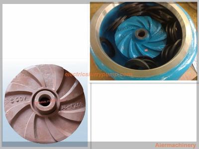 China High Effcient Cast Process Mining Slurry Pump Impeller Corrosion Resisting for sale