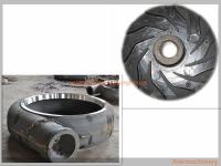 China Rubber Lined Impeller Pump Parts , Pump Impeller Replacement Anti - Corrison for sale