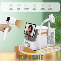 China 1064nm 808 Diode Laser Portable Beauty Machine With Big Screen for sale