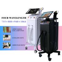 China 808 Diode Laser Hair Removal Machine Professional Stationary Style With Compressor Cooling for sale