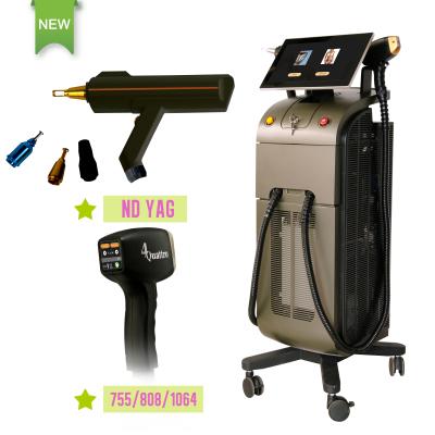 China 808nm Diode Laser Hair Removal Yag Tattoo Remover Machine for Depilation Facial Beauty Salon Equipment for sale