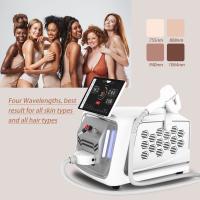 China Portable NO Q Switch 755nm 808 Nm Diode Laser Hair Removal Machine With Optional Spot Size for sale
