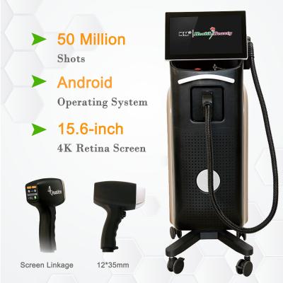 China KM Diodo Trio Diode Laser XL Ice 808nm Hair Removal Machine Customized for sale