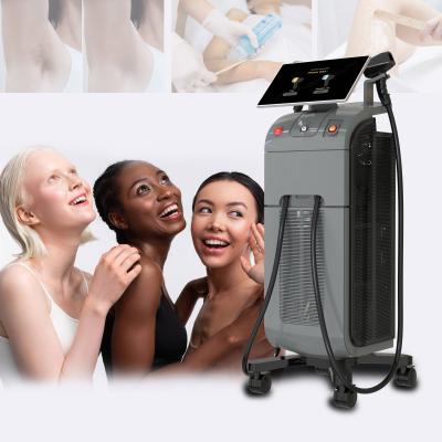 China Titanium Ice Diode Laser Epilator Epilation Hair Removal Machine for Sale with 3 Wavelengths 755 808 1064nm All Skin Type for sale