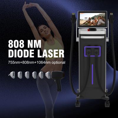 China Skin and Hair Analyzer Diodenlaser Hair Removal Laser Machine Laser Diodo 808 755 940 1064 4 Wavelength Diode Laser Hair Removal for sale