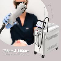 China Alexandrite Laser Double Wave 755Nm 1064Nm Long Pulse Nd Yag Laser Hair Removal Machine for sale