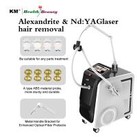 China Hot Sales 3000W 755nm 1064nm Nd Yag Long Pulse Pro Can Hair Removal Machine DCD Cooling Diode Laser Stationary Pigment Removal for sale