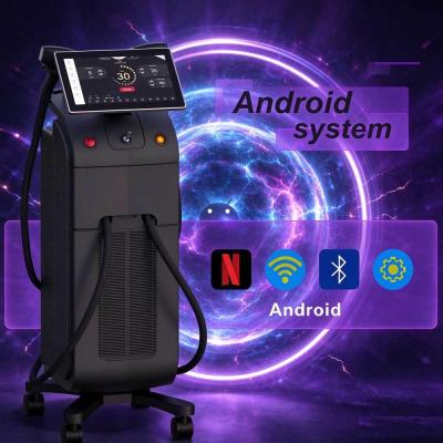 China Painless 1200W 808nm Diode Laser Hair Removal Machine 6 Exchangeable Treatment Heads for Men for sale