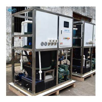 China OMT Good 1 Ton Industrial Tube Ice Machine for Seafood Tube lce Size 35mm for sale