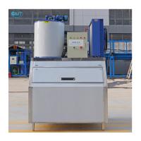 China Industrial Flake Ice Making Machine for Fish 1/2/3/5/8/10Ton Capacity 1370*1030*2035mm Size for sale