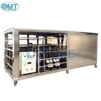 China Solar Powered Salt Water Ice Block Machine 1000kg Clear Ice Block Maker for sale