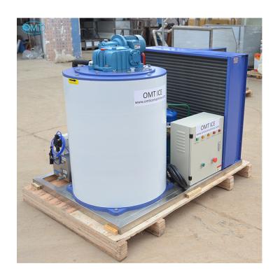 China Industrial Snow Flake Ice Maker Easy Control 2 Ton Flake Ice Machine High Speed for sale