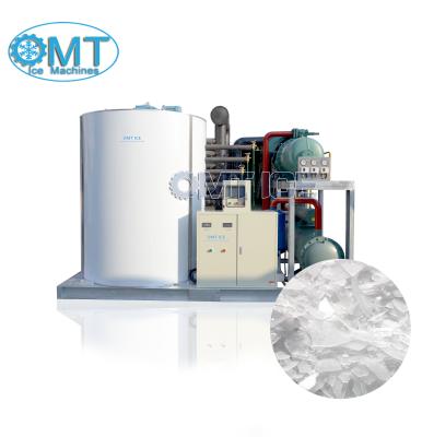China 2000KG Capacity Industrial Flake Ice Machine Automatic 2Ton Dry Ice For Fishery for sale
