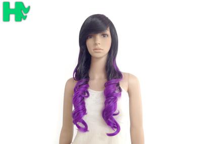 China Loose Curly Synthetic Hair Wig Lace Cap 12-30inch High Temperature Fiber for sale