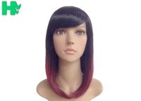 China Kanekalon Fiber Synthetic Hair Wigs Natural Looking 130% Density 18 Inch Bobos Hair Extensions for sale
