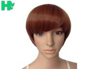 China Heat Safe Short Synthetic Bob Wig 220°C Kanekalon Fiber Tangle Free Medium Length for sale