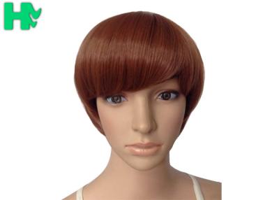 China Heat Safe Short Synthetic Bob Wig 220°C Kanekalon Fiber Tangle Free Medium Length for sale
