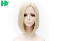 China 14 Inch Kanekalon Fiber Synthetic Cosplay Wig Natural Straight for Girls 130g for sale