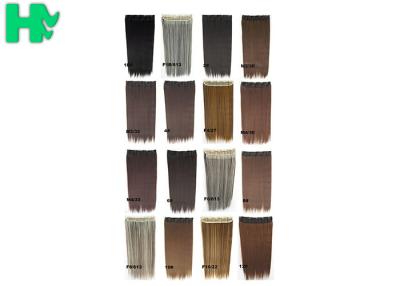 China Double Weft Synthetic Clip In Hair Extensions 200g Full Cuticle Same Direction 8-30 Inch for sale