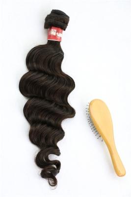 China Deep Wave 18 Inch 100g Virgin Human Hair Extensions Natural Black Remy Weave for sale