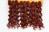 China Yaki Red Natural Human Hair Clip In Jerry Curly Extensions 16 Inch for sale