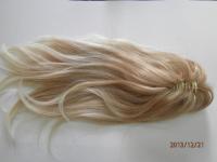 China Long Blonde Clip In Ponytail Hair Pieces Silky Straight No Tangling 80g 22 Inch for sale