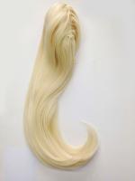 China High Heat Resistant Synthetic Hair Pieces for Ponytail Platinum Blond 100g for sale