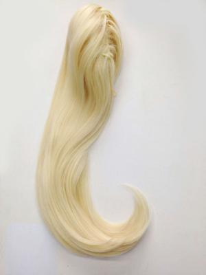 China High Heat Resistant Synthetic Hair Pieces for Ponytail Platinum Blond 100g for sale