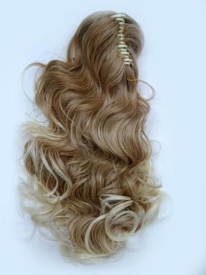 China Body Wave Synthetic Hair Ponytail with Claw Clip 100g Heat Resistant Hairpiece for sale