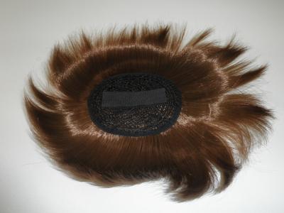 China 8-9 Inch Synthetic Hair Toupee for Men with Natural Wave Style 100g for sale