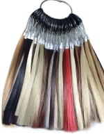 China Synthetic Wig Fiber Hair Color Ring Chart High Temperature 100 Tons Monthly Capacity for sale