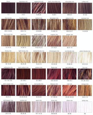 China European Auburn Hair Color Chart 10 cm SGS Certified Hair Shade Ring for sale
