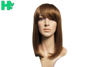 China Darker Blonde Synthetic Hair Wig Silky Straight 8-36 Inch 100g Machine Made for sale