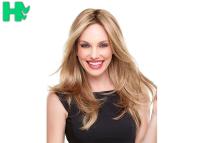 China Fashion Blonde Heat Resistant Synthetic Wig 12-26 Inch No Shedding No Tangle for sale