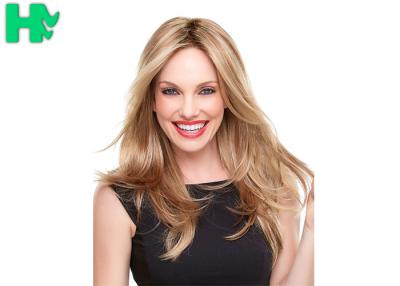 China Fashion Blonde Heat Resistant Synthetic Wig 12-26 Inch No Shedding No Tangle for sale