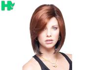 China 5 cm Straight Front Lace Synthetic Hair Wig Bleached Knots 12-30 inch for sale