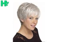 China Human Tangle Free Synthetic Hair Wigs Full Lace 12-14 inch Kanekalon for sale