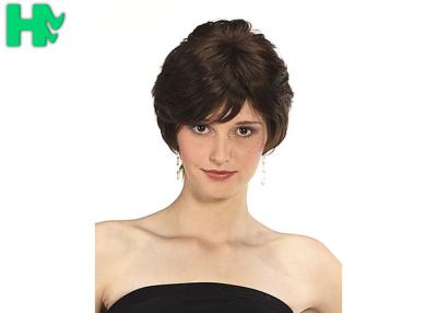 China High Temperature Fiber Short Natural Black Synthetic Wig for Women 12-30 Inch for sale