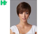 China Natural Color Short Synthetic Wig High Temperature Fiber Tangle Free for Women for sale