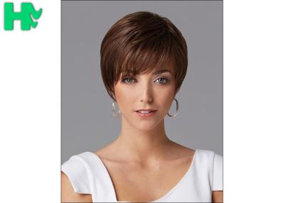 China Natural Color Short Synthetic Wig High Temperature Fiber Tangle Free for Women for sale