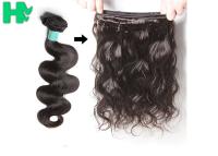China Virgin Indian Human Hair Body Wave Extensions 20 Inch Remy Hair Weft No Shedding for sale