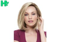 China New Style Normal Lace Short Synthetic Wigs Heat Resistant Machine Made for sale