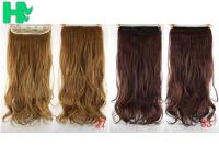 China Girls 24 Inch Synthetic Hair Extensions Natural Curly Ponytail 220 Degree Heat Resistant for sale